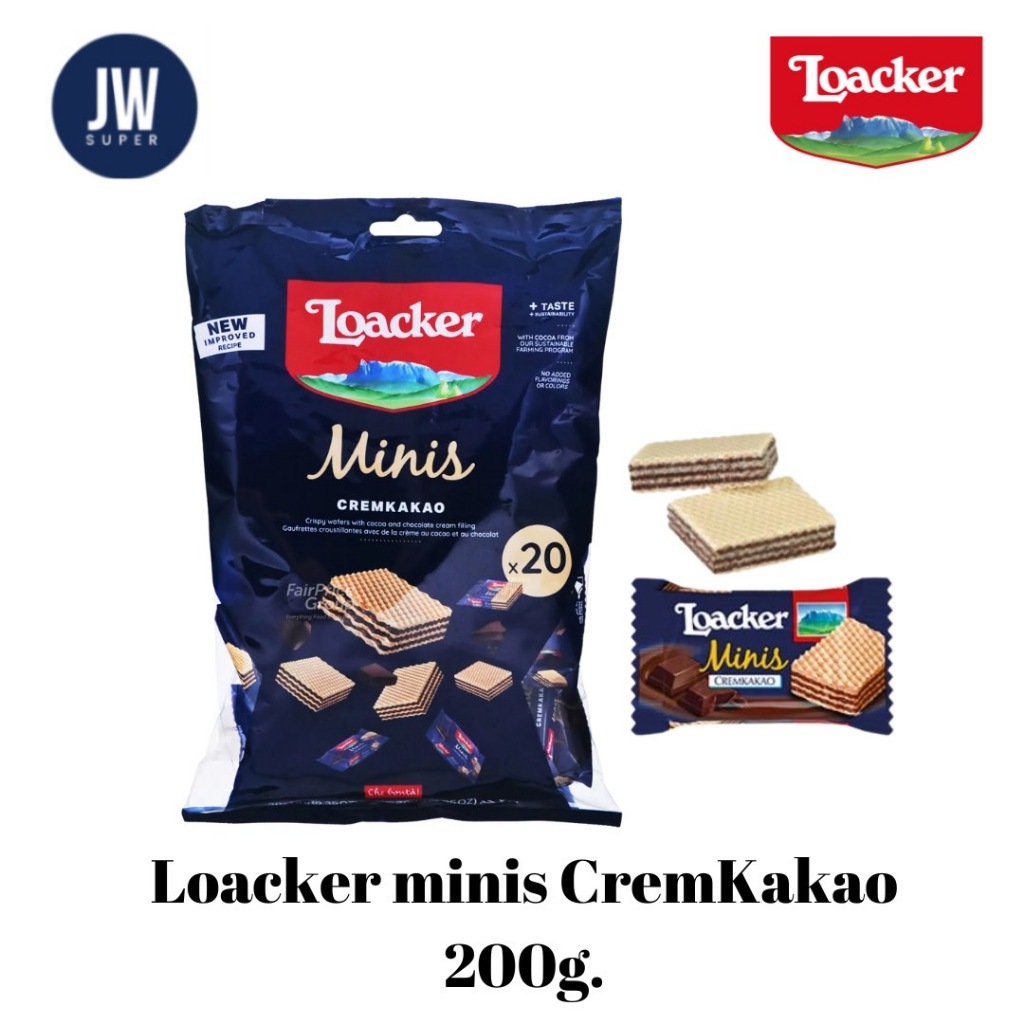 Loacker Minis Cremkakao Wafer 200g(g.) Locker Cocoa Cream Locker**Large ...