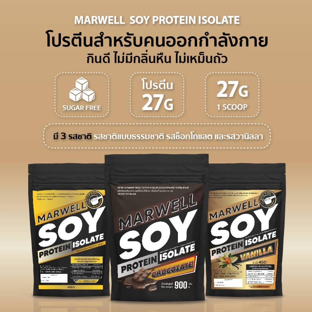 1 Sachet Soy Protein Isolate 450 G. Reduce Fat Increase Muscle Full ...