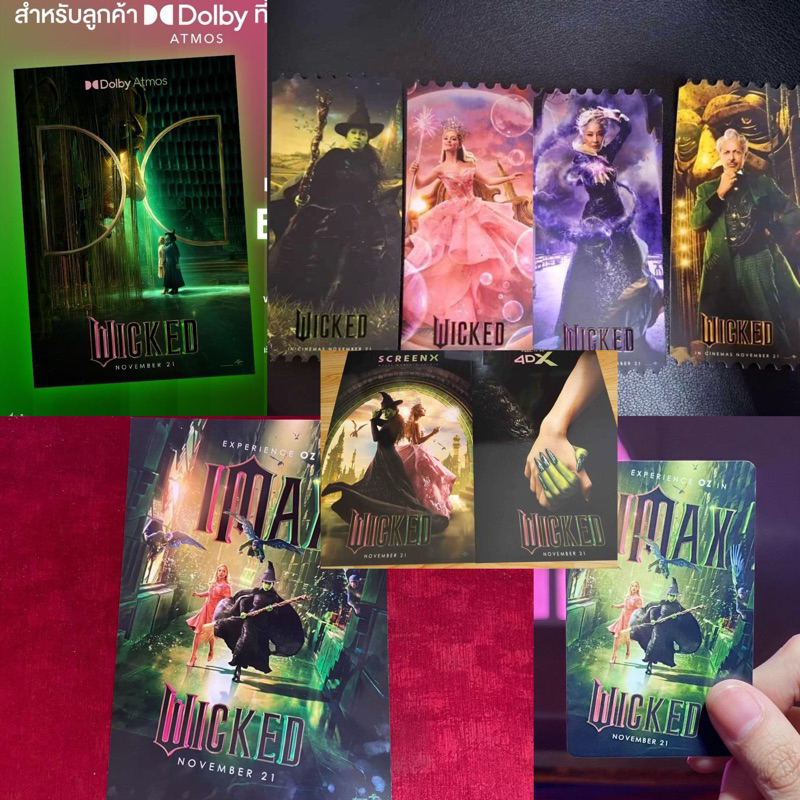 Collectible ticket Wicked Poster Card imax Authentic 2024 | Shopee ...
