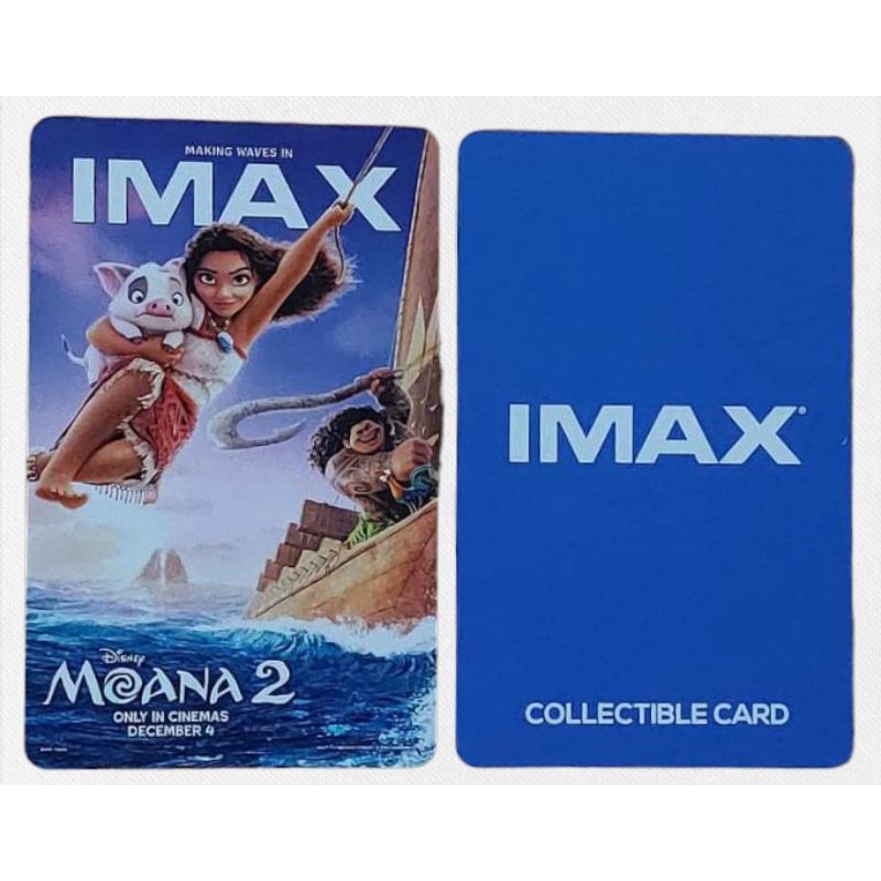 Collection Card Hard IMAX Collectible Moana 2 Authentic From Major ...