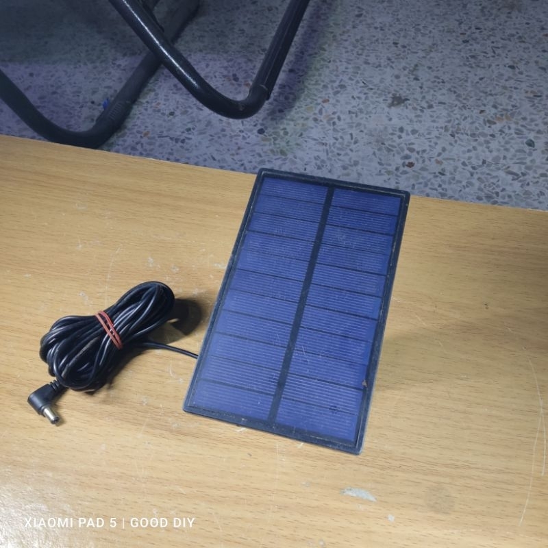 (2nd Hand) Mini Solar Panel 5 Volt 3 Watt 0.5mah Long Power Cable ...