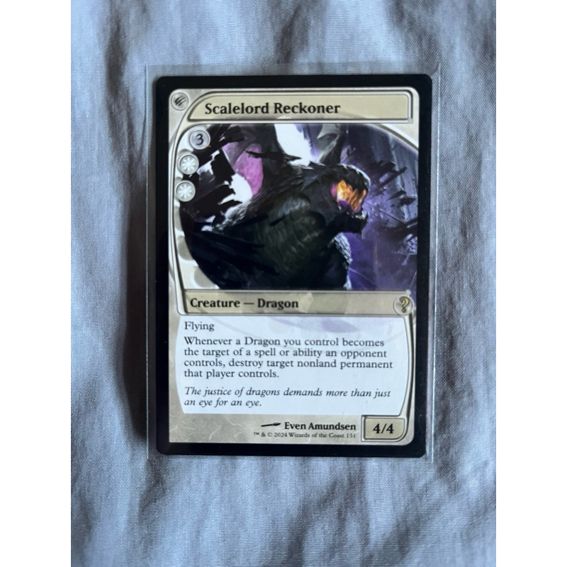 MTG Scalelord Reckoner White Magic the Gathering EDH Card Set Mystery 2 Condition Ex-Nm | Shopee ...