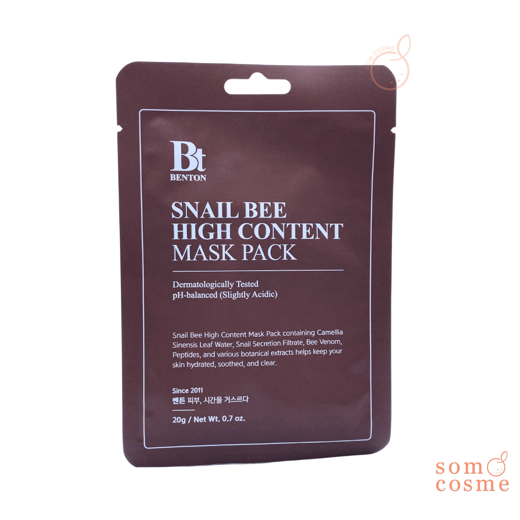 Benton Snail Bee High Content Mask Pack 20g. (1packet) | Shopee Philippines