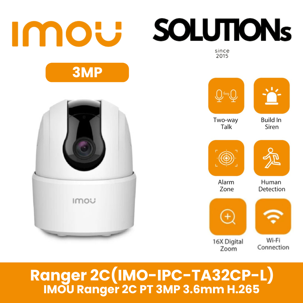 IMOU Internal Cctv Camera Model Ranger 2 3 MP Clear Have ai Interactive ...