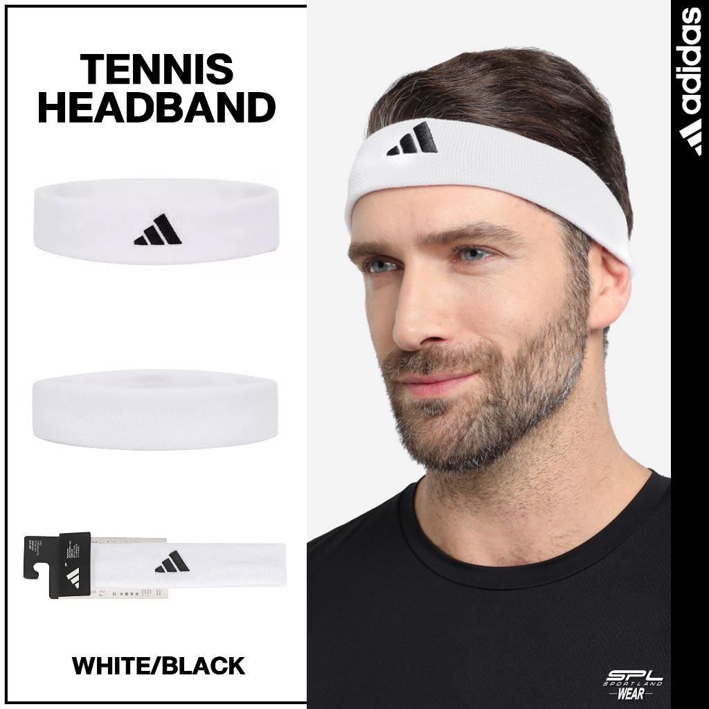 Adidas Unisex Headband Headwear Tennis HT3908 (500) | Shopee Philippines