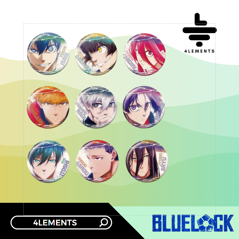 COLLECTIBLE-MEDIALINK BLUELOCK BADGE BLIND BOX 58mm (Authorised License ...