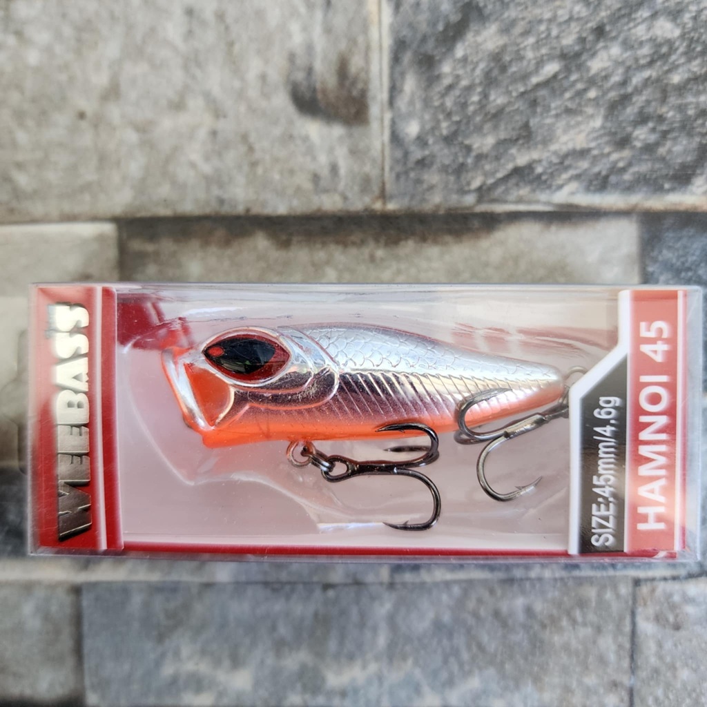 Weebass Plug Lures Model HAMNOI FLOATING Type Mini Popper | Shopee ...