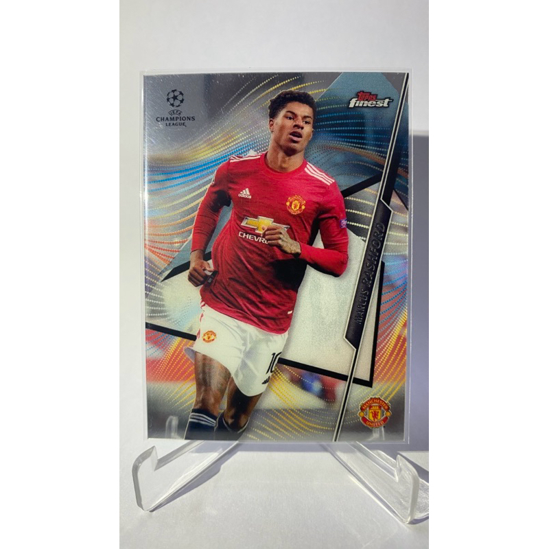 Marcus Rashford MANCHESTER UNITED TOPPS FINEST 2021 Football Card ...