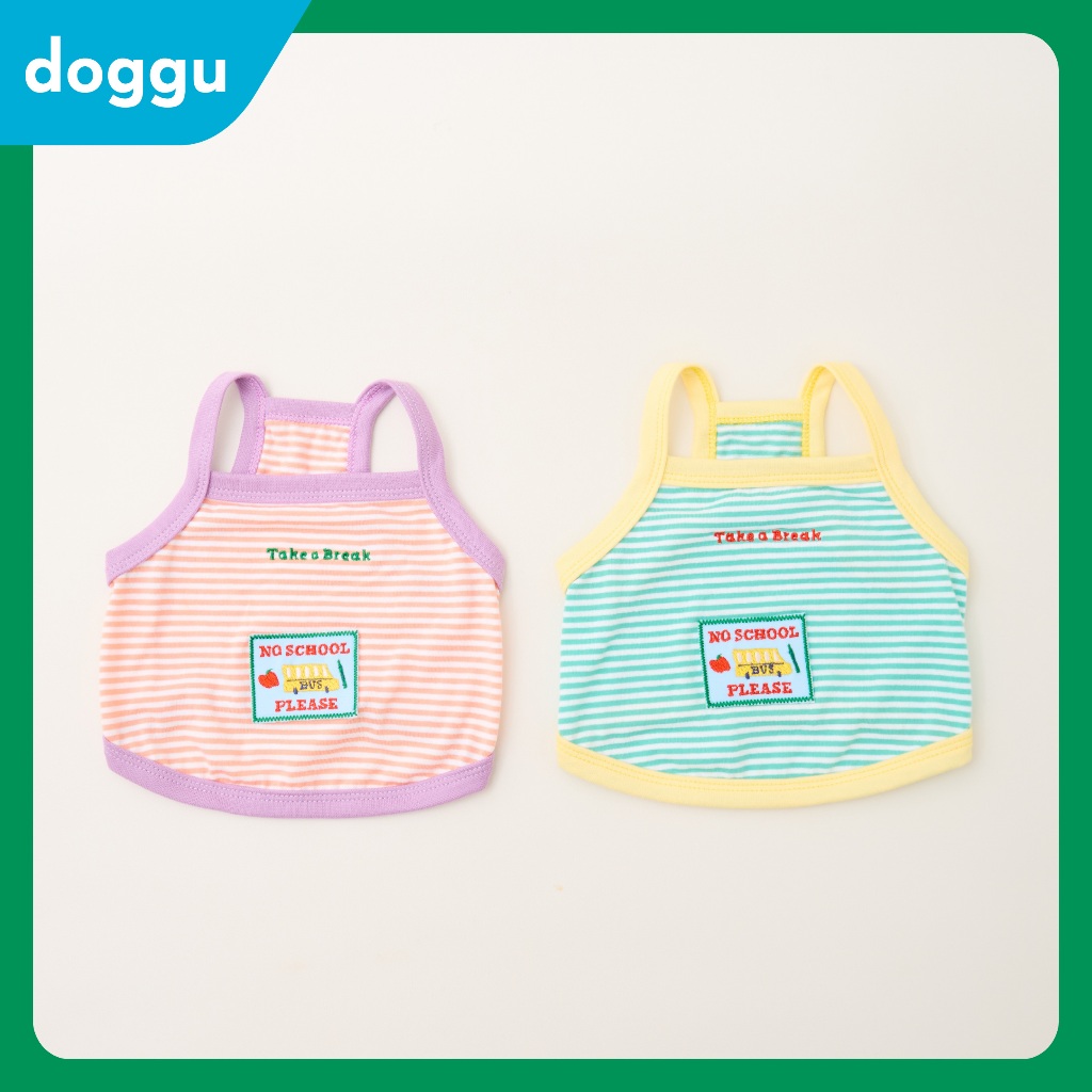 DOGGU PETS Jolly Bear SInglet Shirt School Bus No Please | Shopee ...
