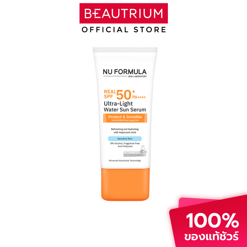 NU FORMULA Ultra Light Water Sun Serum Real SPF50+ PA++++ Face & Body Care 150ml | Shopee ...