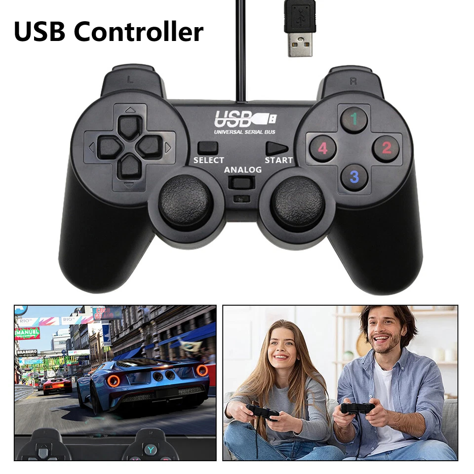 USB Wired PC Game Joystick Sequential Gaming Controller For WIN7-WIN11 ...