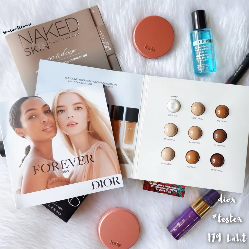 ! ️ dior forever skin glow foundation tester 0.5ml x 9 | Shopee Philippines