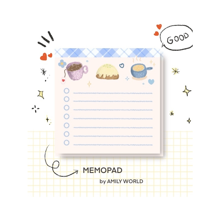 Emily Notepad [Sent From Thailand] Food Pattern Note Paper | Shopee ...