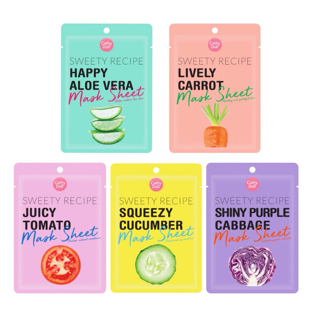Cathy Doll Sweety Recipe Mask Sheet (1 Sheet) Available In 5 Formulas ...