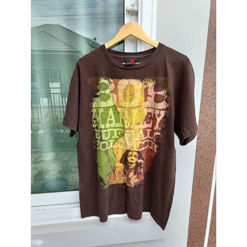 Second Hand T-Shirt Bob Marley Shirt size L | Shopee Philippines