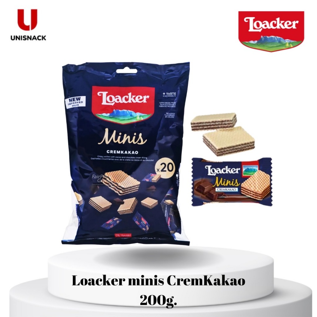 Loacker Minis Cremkakao Wafers 200 g. (g.) Wafer Locker Cream Cacao ...