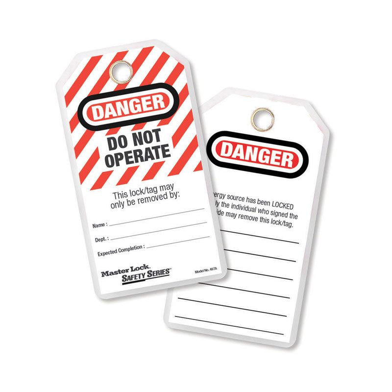 Masterlock 497A Warning Tagout Sign For Maintenance Work | Shopee ...