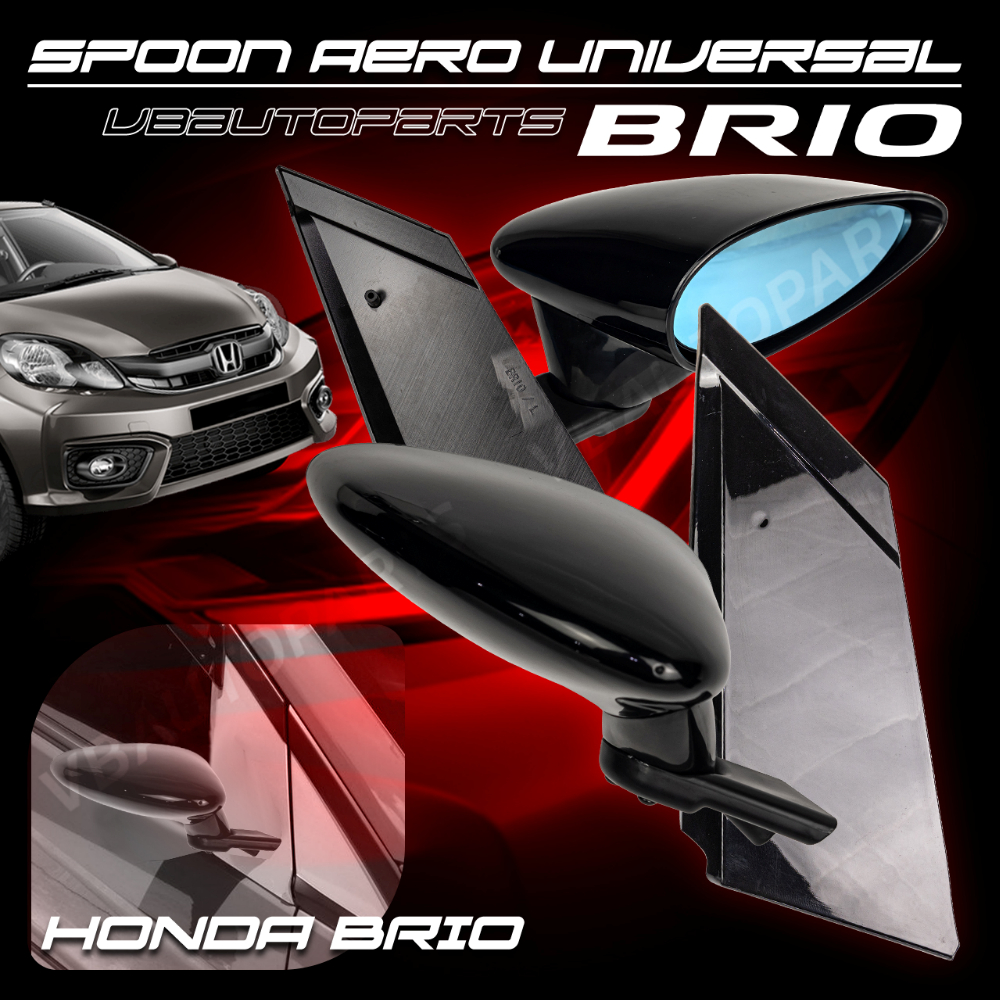 Spoon Aero Side Mirror Blue Lens Cut HONDA(BRIO) | Shopee Philippines