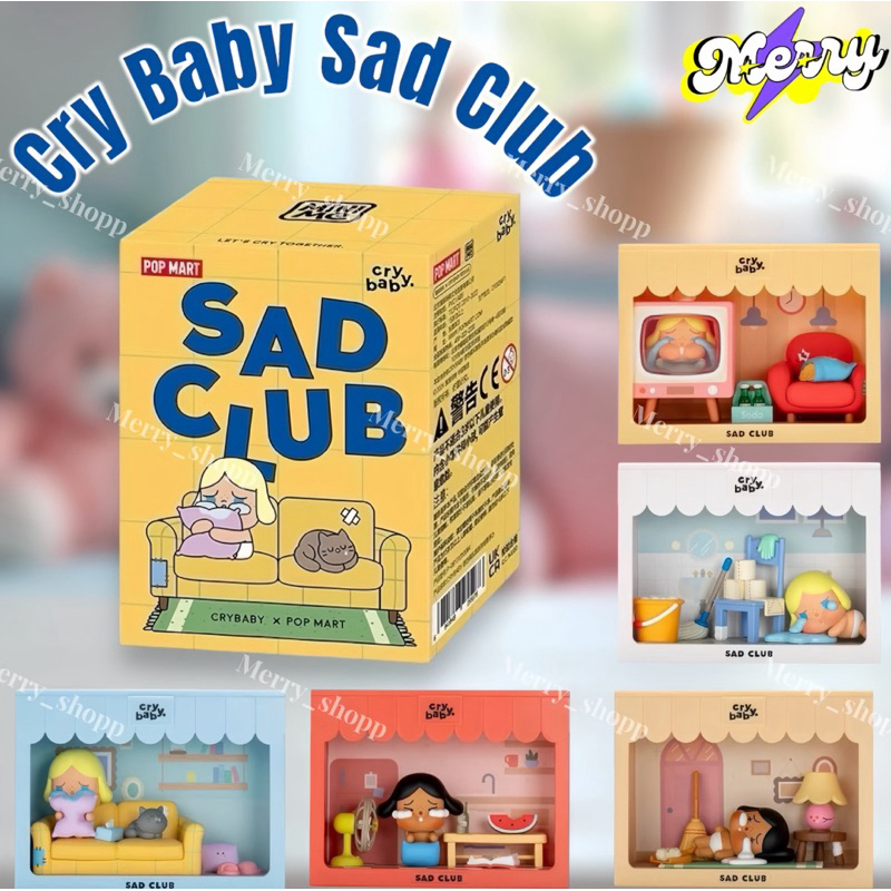 POP MART CRYBABY Sad Club Series Scene set Blind Box To Win (Secret ...