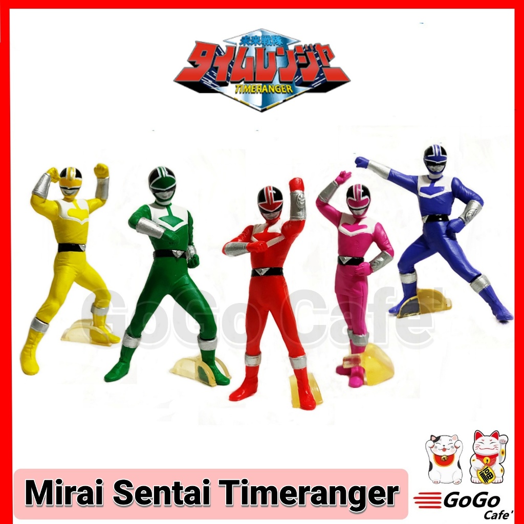 Gashapon Time Ranger Model Mirai Sentai Timeranger Set Of 5 Bandai ...
