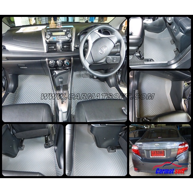 TOYOTA VIOS 2013-20 Car Floor Mat Carpet Full Eva Button Pattern ...
