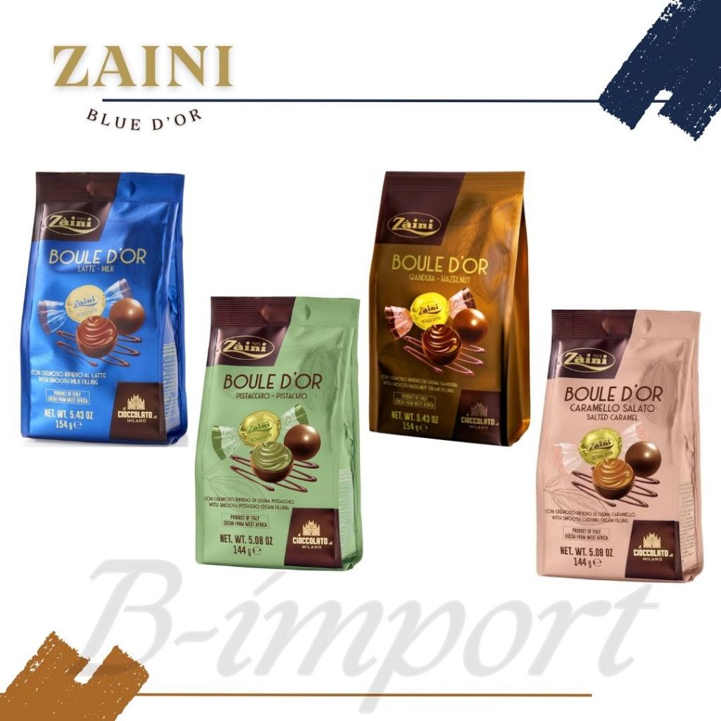Zaini Boule D'or Fondente Chocolate Weight 154/144 Grams 4 Flavors From ...