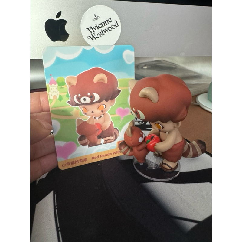 Dimoo Animal Kingdom-Red Panda with Apple | Shopee Philippines