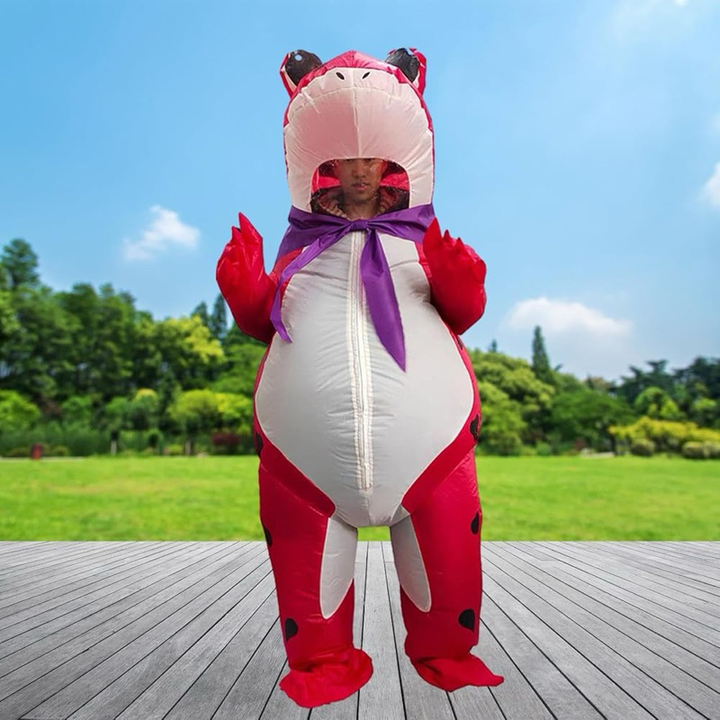 Mascotfancyshop [Sent From Thailand] Frog Doll Set Red Inflatable For ...