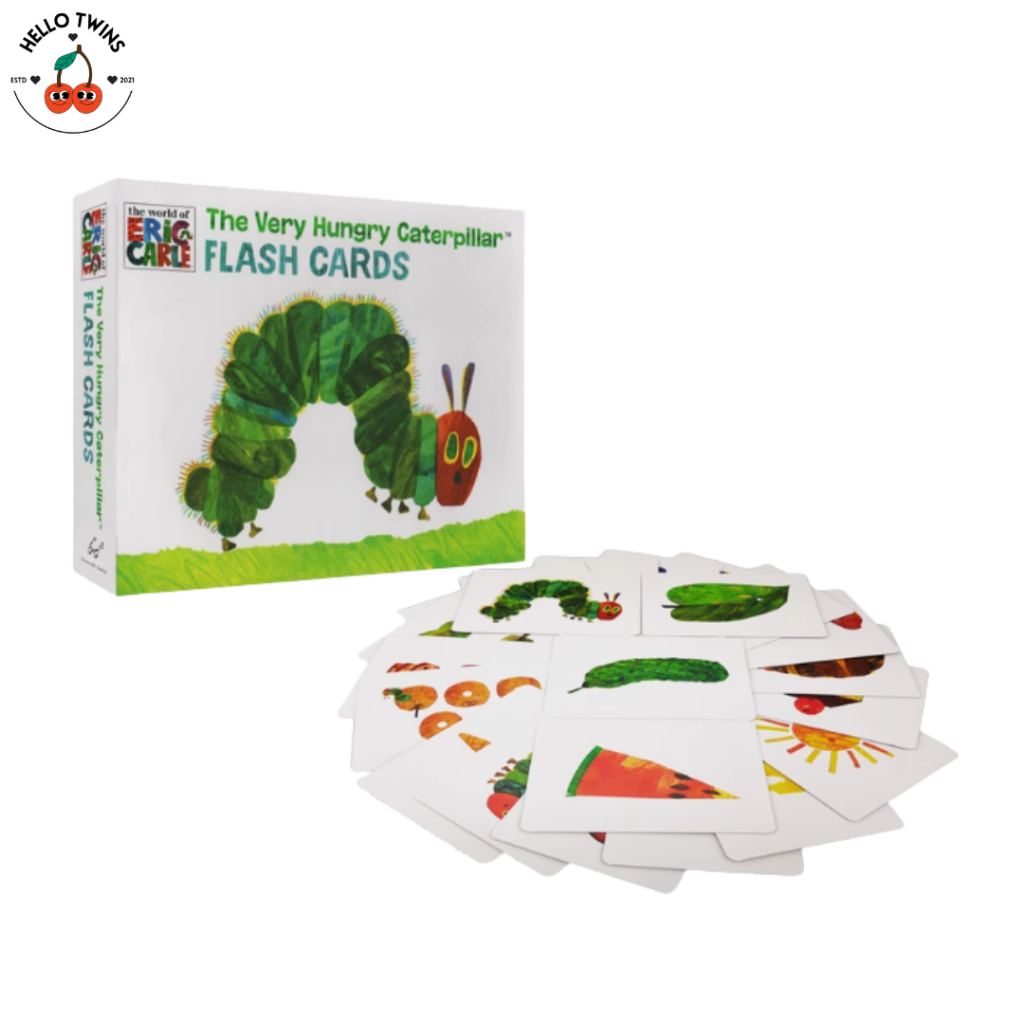 The Very Hungry Caterpillar Flash Cards English Word | Shopee Philippines