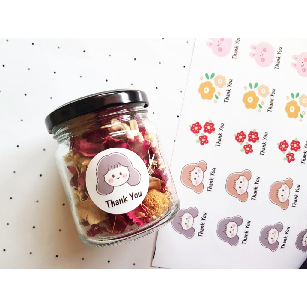 Thank You Stickers With Cute Designs | Shopee Philippines