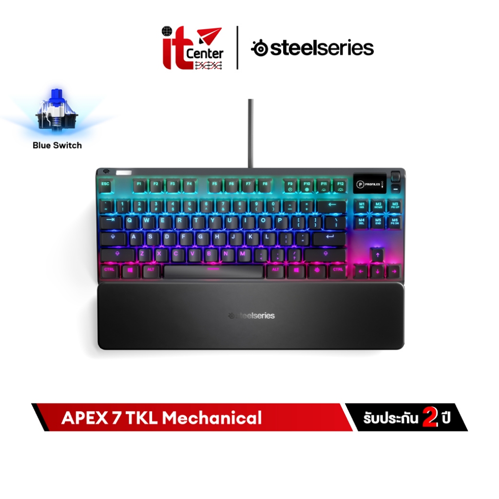 SteelSeries Apex 7 TKL Mechanical Gaming Keyboard RGB Light US Button ...
