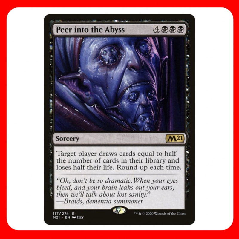 [MTG] Peer into the Abyss [M21] [BLACK] [RARE] [NORMAL] [ENG] (Magic ...