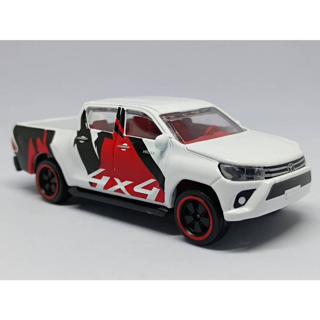 Majorette Toyota Hilux Revo Racing Red Interior SCALE 1:58 No Package ...