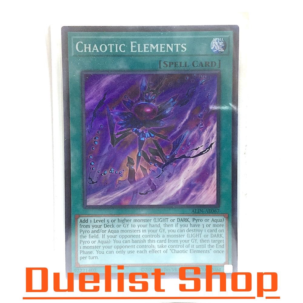 Chaotic Elements (SR) Spell [Normal] ALIN-AE067 Yukio Card Set (Yu-Gi ...