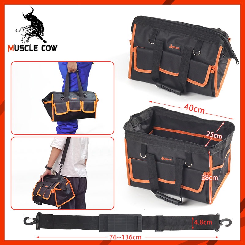 High-Quality Muscle Cow Hand Tool Kit Electrician Package Bag Mechanic ...