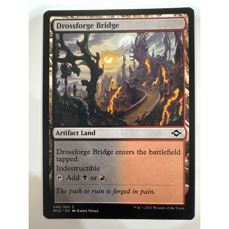 Drossforge Bridge Artifact land Modern Horizons 2 common Magic the ...