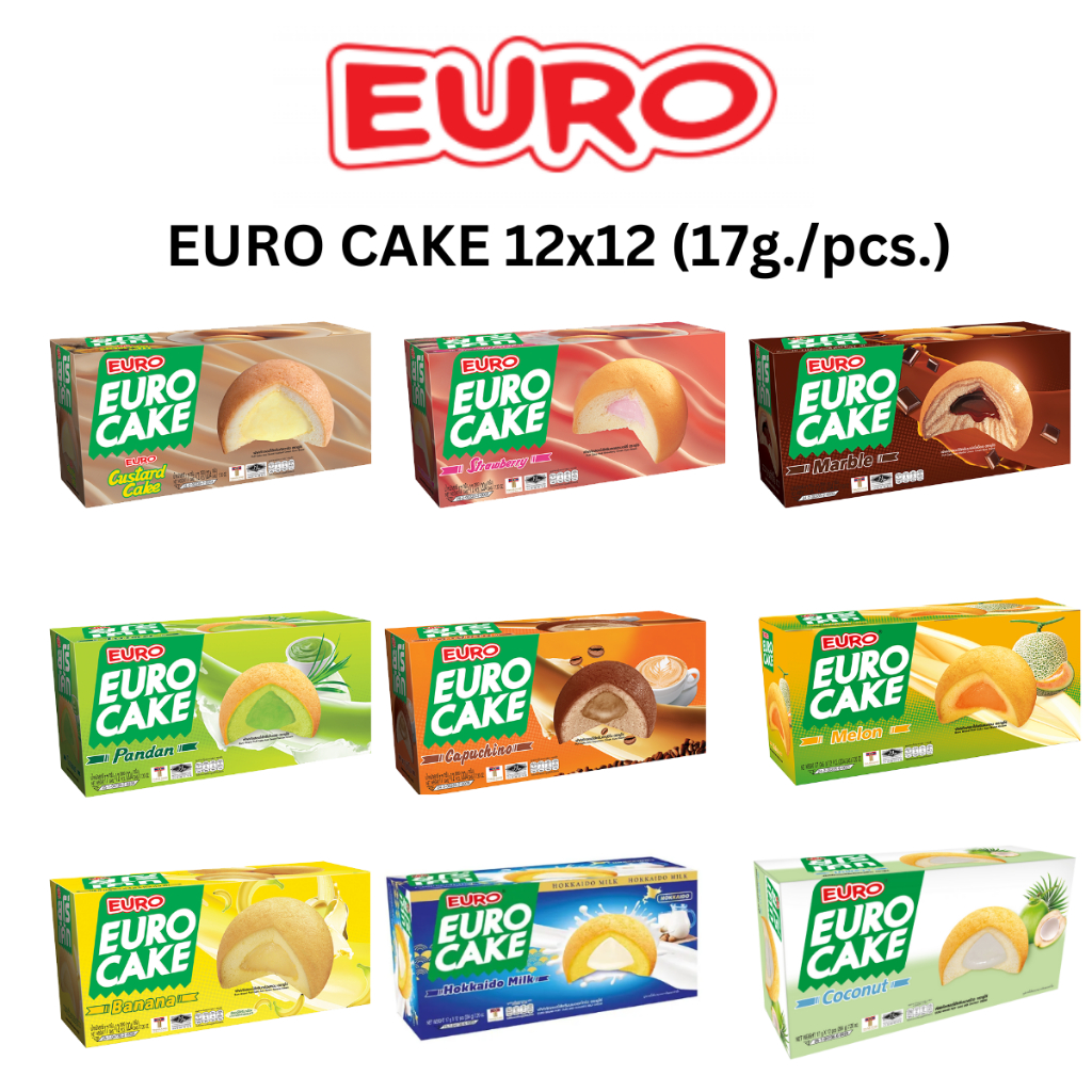 Euro Custard Cake & Various Flavors 17gx12pcs Lift The Value Pack ...