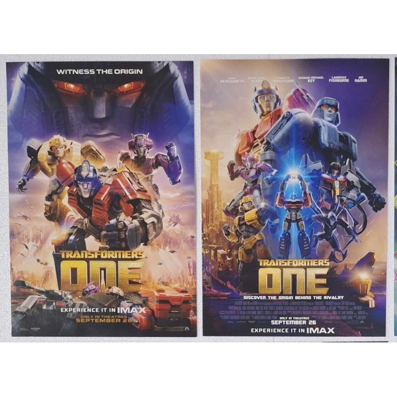 Poster IMAX Transformers One 2024 Original Copyright From Major ...