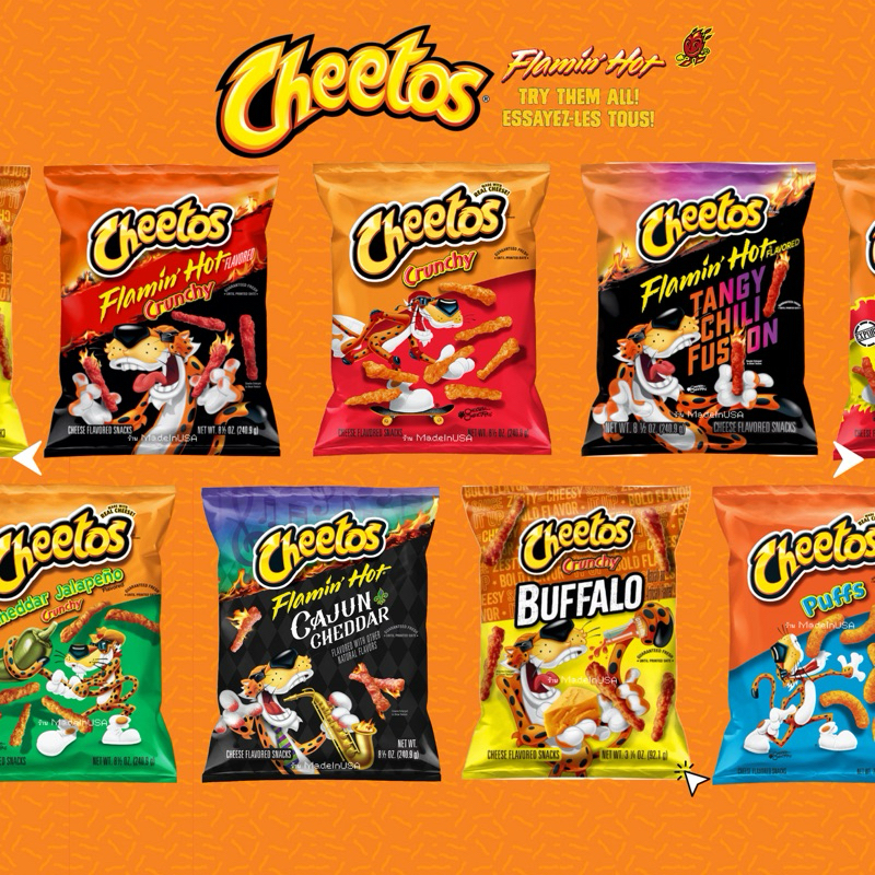 Cheetos USA Imported Delicious Popcorn Made From Real Cheese Every Pack ...