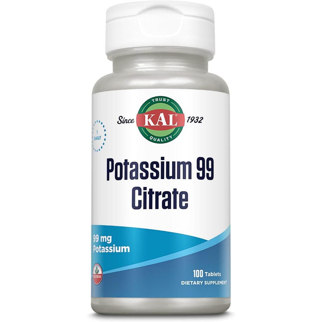 KAL Potassium Citrate 99mg Fluid and Electrolyte Balance Supplement ...