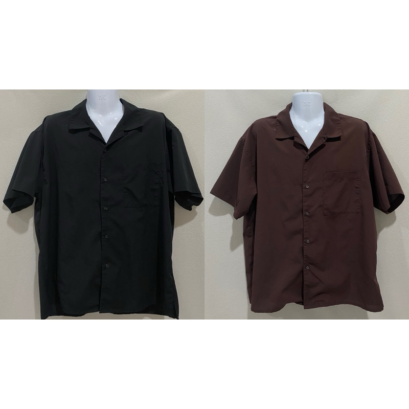 muji [Second Handmuji] Open Collar Shirt Oversized (Defective) | Shopee ...