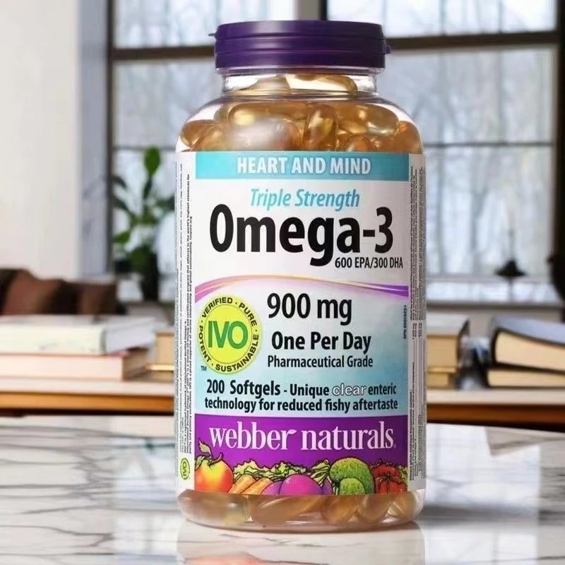webber naturals Fish Oil OMEGA-3 900mg 200 Softgels Exp.2027 | Shopee ...