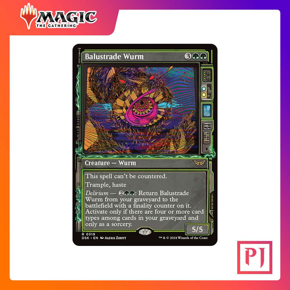 [MTG] Balustrade Wurm (Showcase) [DSK] [GREEN] [RARE] [NORMAL] [ENG ...