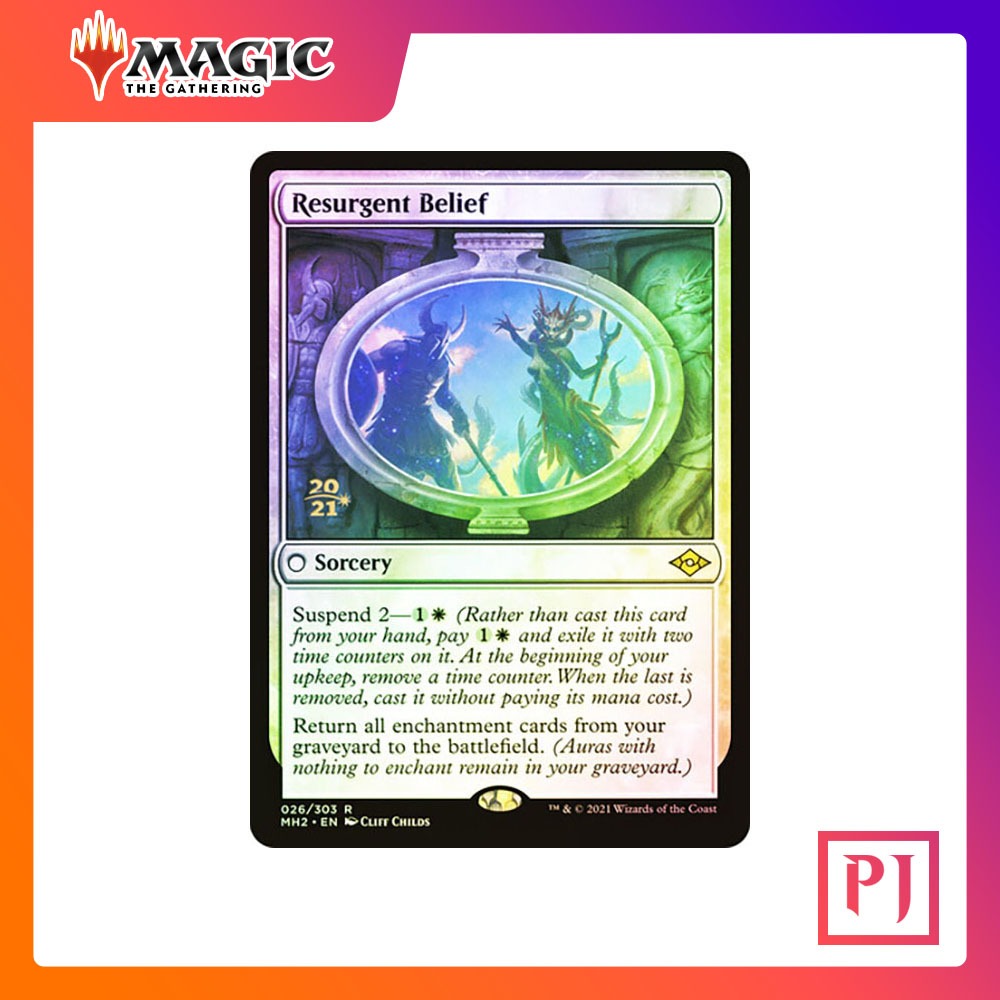 [MTG] Resurgent Belief (Prerelease) [PIP] [WHITE] [RARE] [FOIL] [ENG ...