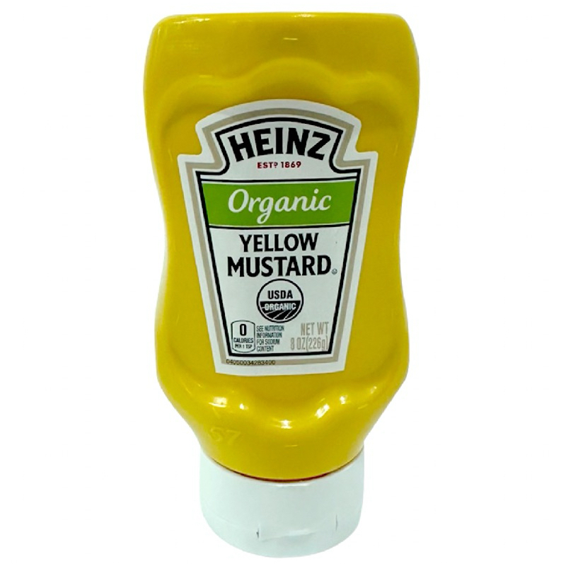 Heinz Organic Yellow Mustard/Hot Dog Relish/ 57 Sauce/Calorina Mustard ...