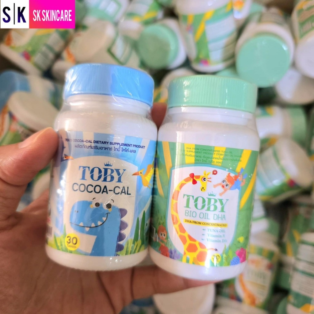 toby Bio oil Cocoa Cal DHA Baby Food Supplement 1 Bottle 30 Tablets ...