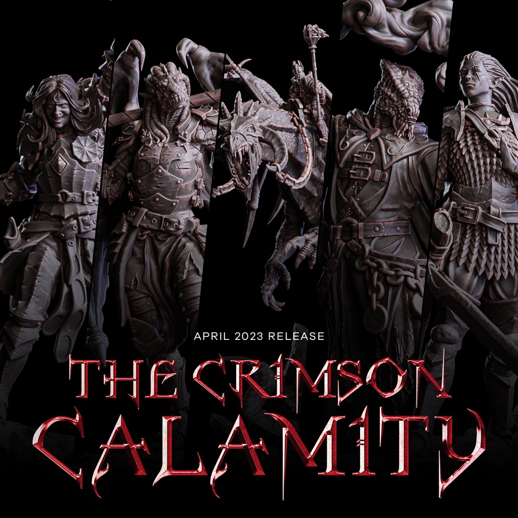 The Crimson Calamity-Model For DnD miniature [Made to order Parcel ...