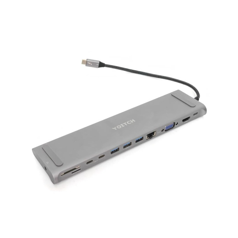 Docking Hub 12-in-1 USB C-Port Expansion Hub. Use With Mac Notebook PC ...