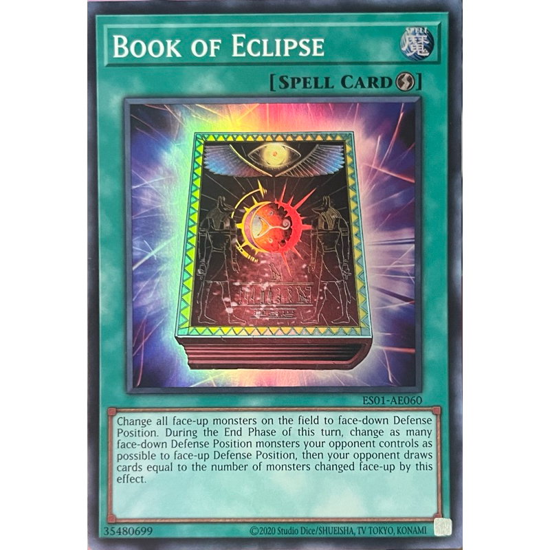 Yugioh Asia-Eng [ES01-AE060] Book of Eclipse (Super Rare) Authentic ...