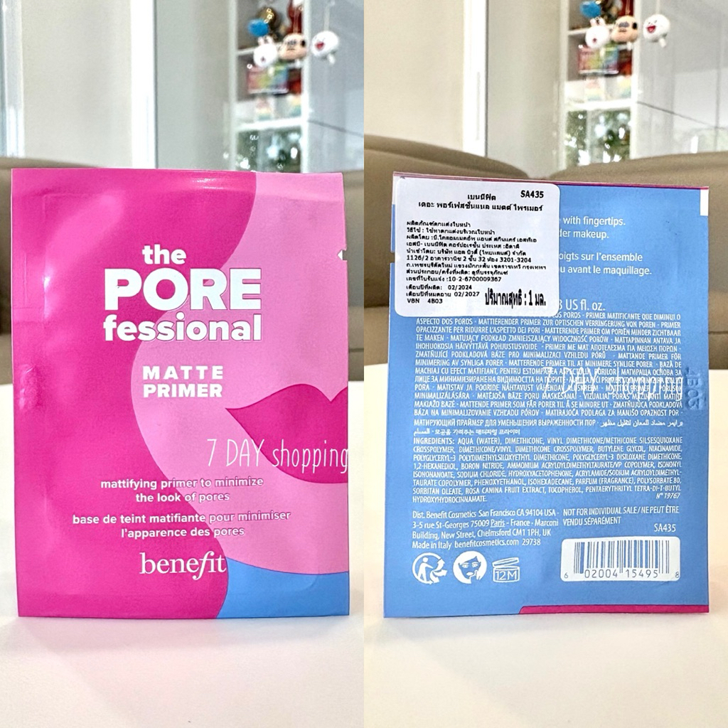 Authentic Thai Label Benefit COSMETICS The POREfessional Face Primer ...